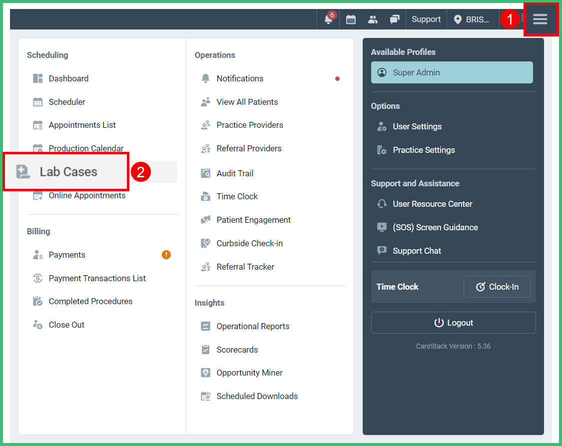 Check Appointments for the Next Day that have a Lab Dependency – CareStack