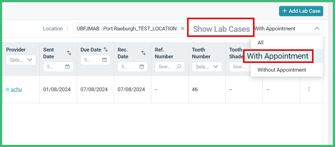 Check Appointments for the Next Day that have a Lab Dependency – CareStack