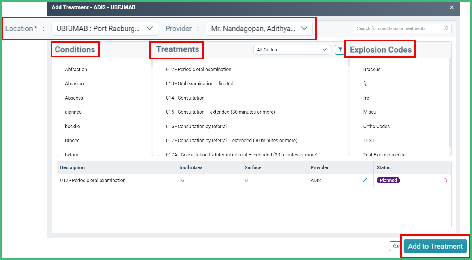 Different Touchpoints for Charting Conditions – CareStack