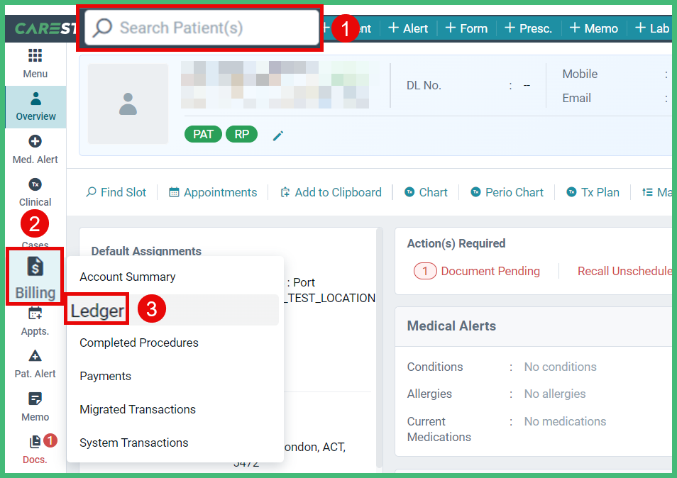 Different Touchpoints for Charting Conditions – CareStack
