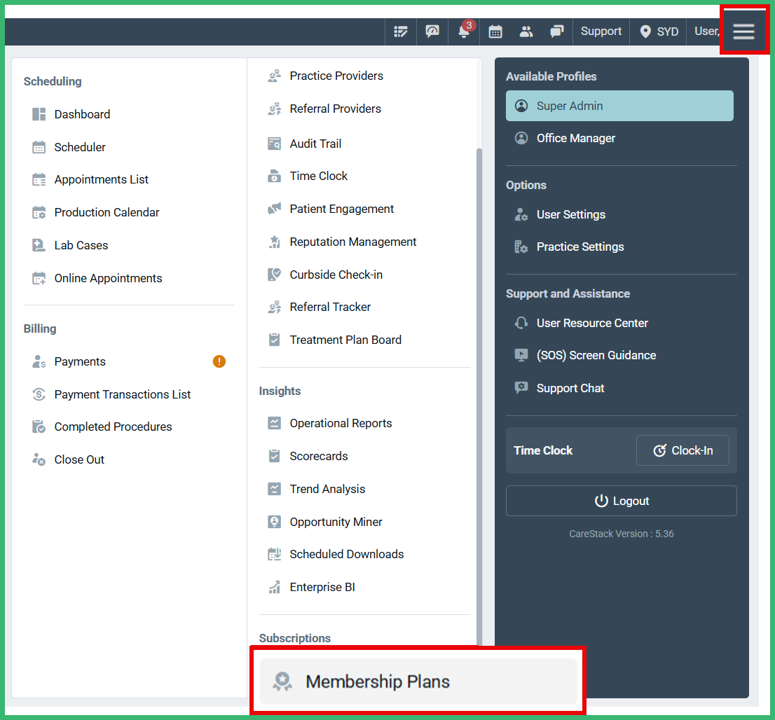 Edit or Deactivate an Existing Membership Plan – CareStack