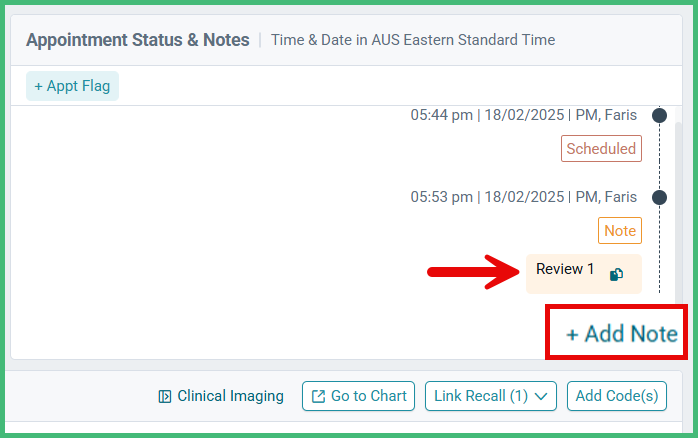 Booking Actions on an Appointment Slide-Out – CareStack