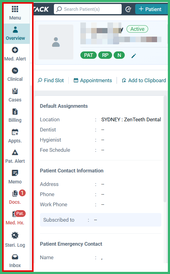 All About Patient Overview – CareStack