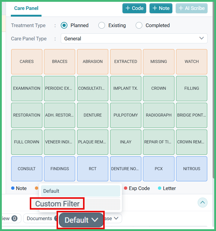 Using Chart Filters on the Clinical Page – CareStack