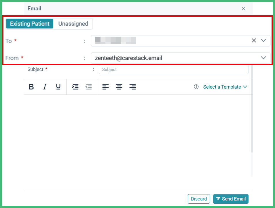 Manage Patient Correspondence via Communication Hub – CareStack