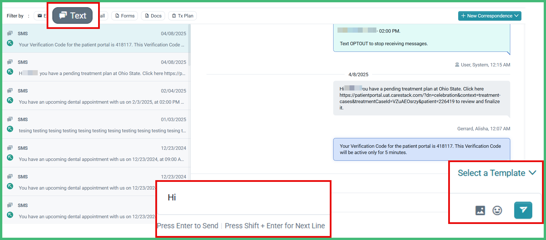 Manage Patient Correspondence (Patient Inbox) in CareStack – CareStack