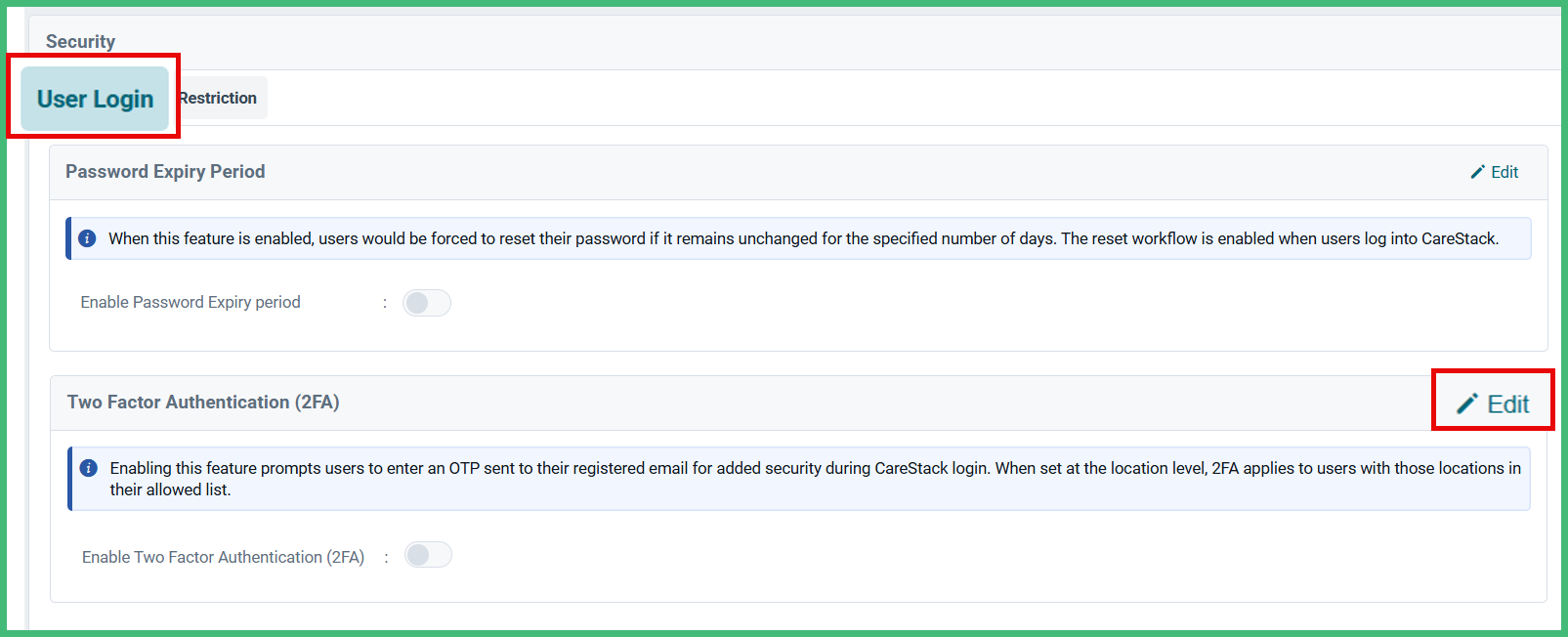 Set up Two Factor Authentication in CareStack – CareStack