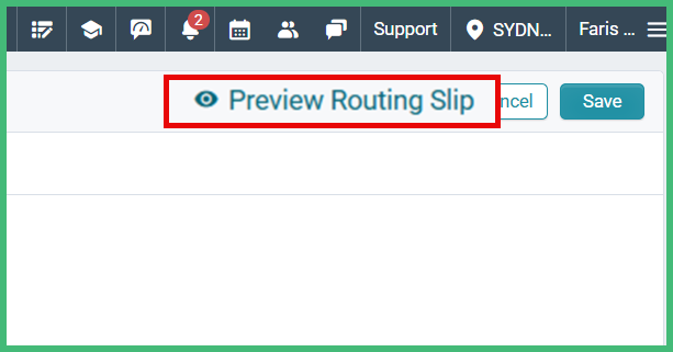 Print or Customise Routing Slips – CareStack