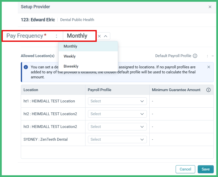 Set Up Pay Frequency, Payroll Profiles, and Access Control – CareStack