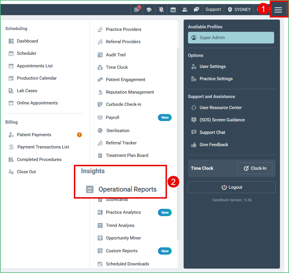 Generate Income Allocation Report – CareStack