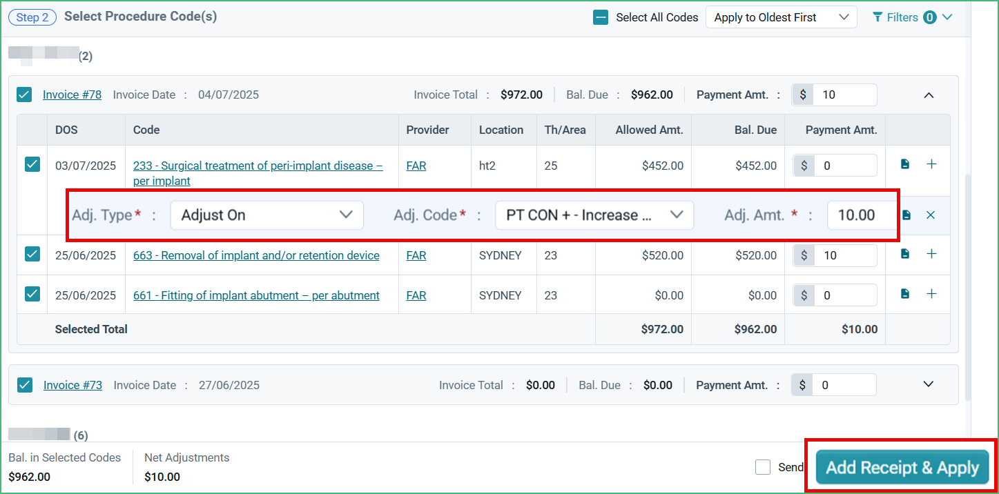 Add a Patient Payment or Adjustment & Email Payment Invoices – CareStack