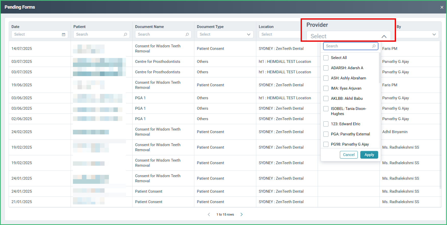 Manage Pending Signature for Forms and Letters – CareStack