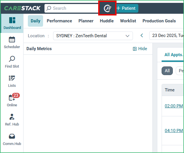 Utilise the Patient Tracker Expanded View & Configure Audio ...